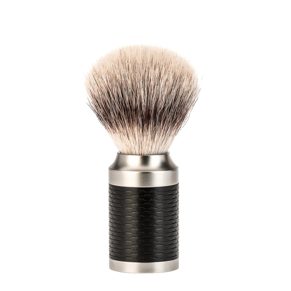 MUHLE ROCCA Steel and Black 3-Piece Silvertip Fibre Safety Razor Set ...