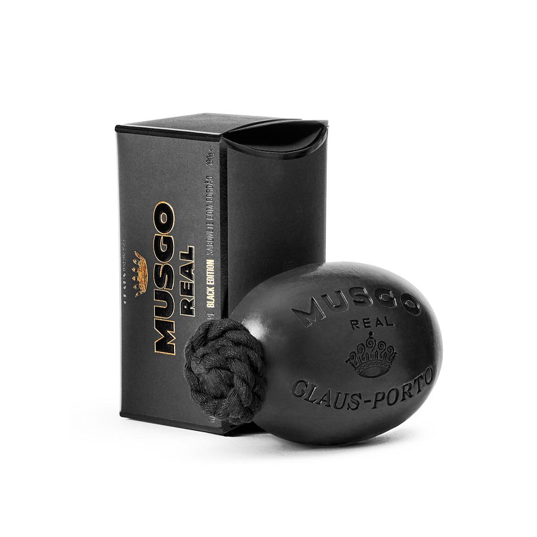 Musgo Real Black Edition Soap on a Rope 190g – The Brighton Group UK